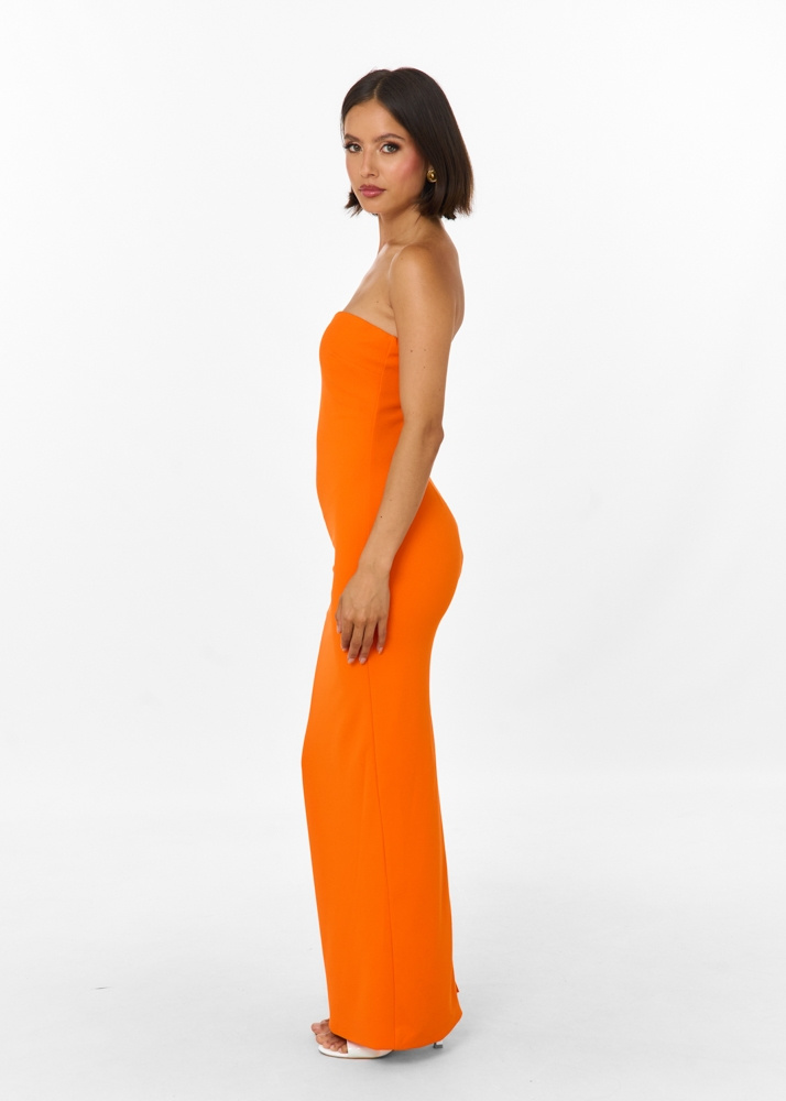 Lianda jurk | oranje | S | 264986-oranje-S