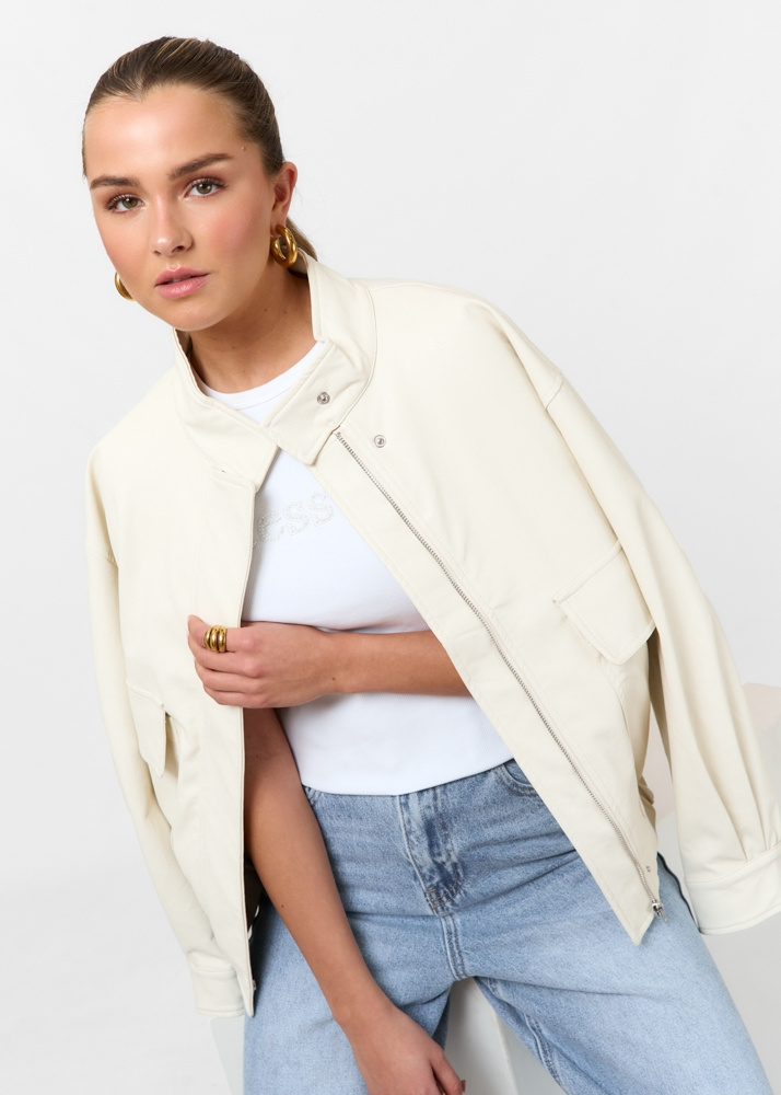 Annelijn bomber jacket | creme | XS | 2540/C03/226-051-XS