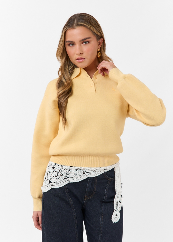 Lauren trui | lichtgeel | M | 2548/C14/432-101-M