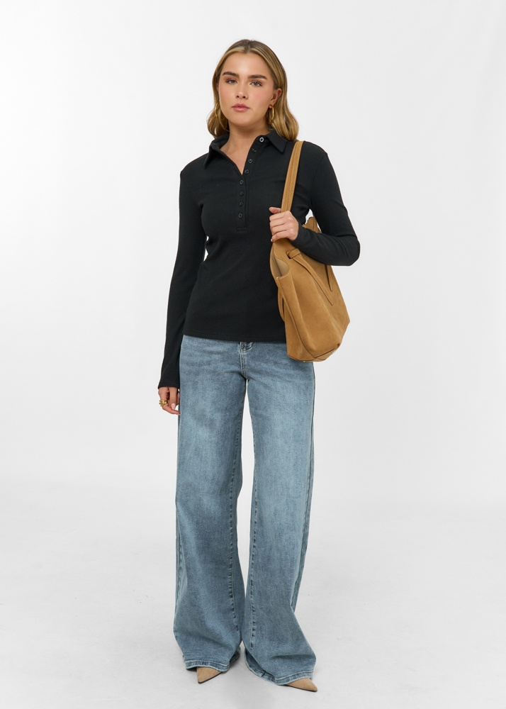 Valerie top | zwart | L | 2549/C01/375-900-L