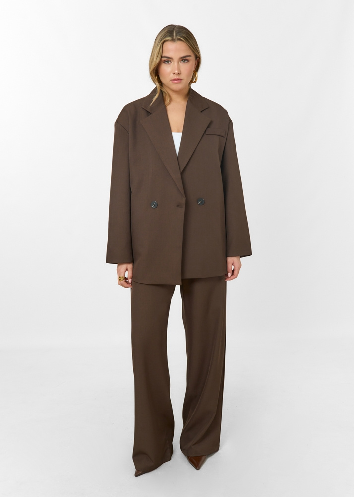 Amy blazer | choco bruin | L | 2551/C03/513-801-L