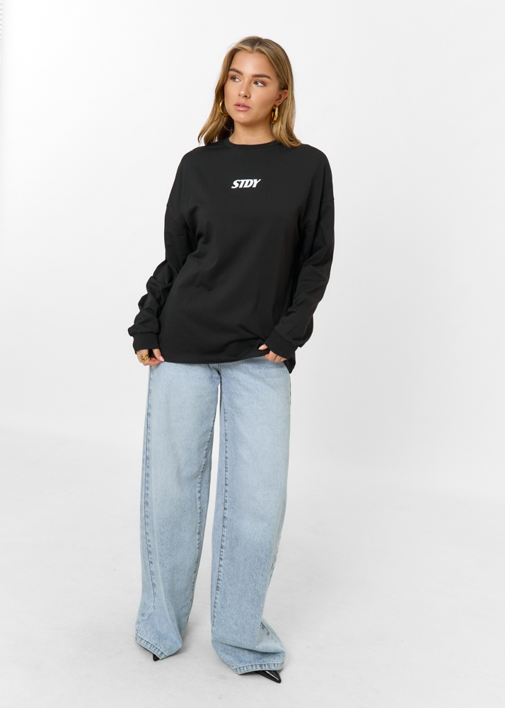Steady longsleeve t-shirt | zwart | XS | 2539/C06/186-900-XS