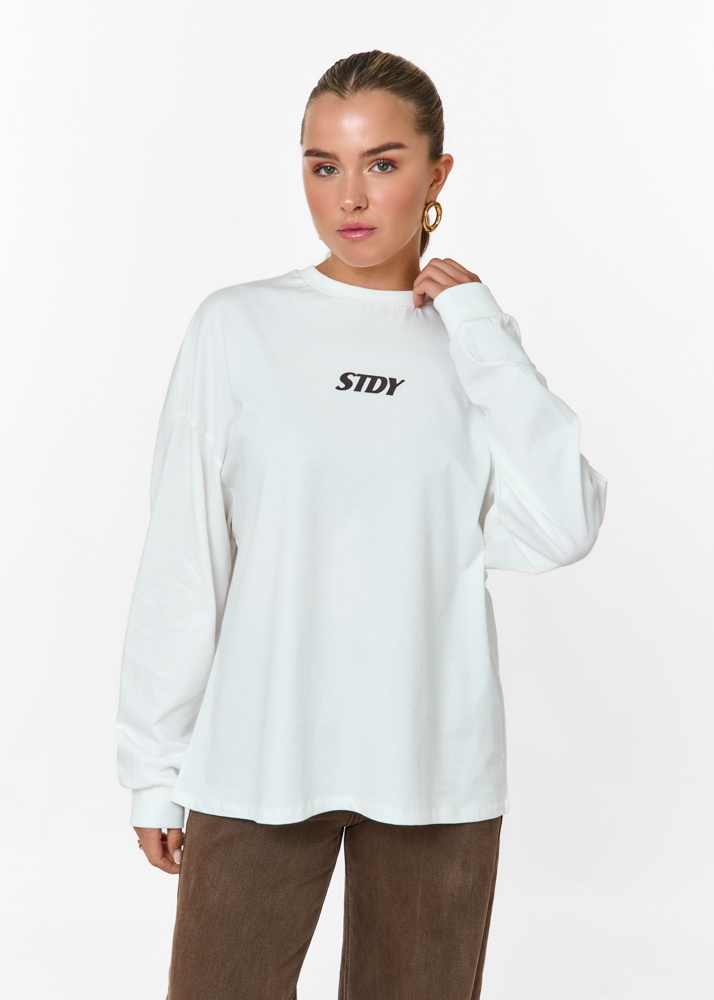 Steady longsleeve t-shirt | ecru | XS | 2539/C06/186-055-XS