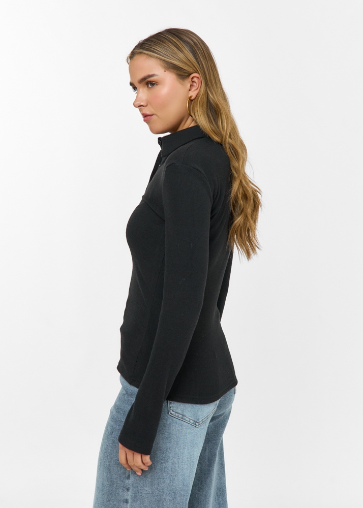 Valerie top | zwart | L | 2549/C01/375-900-L