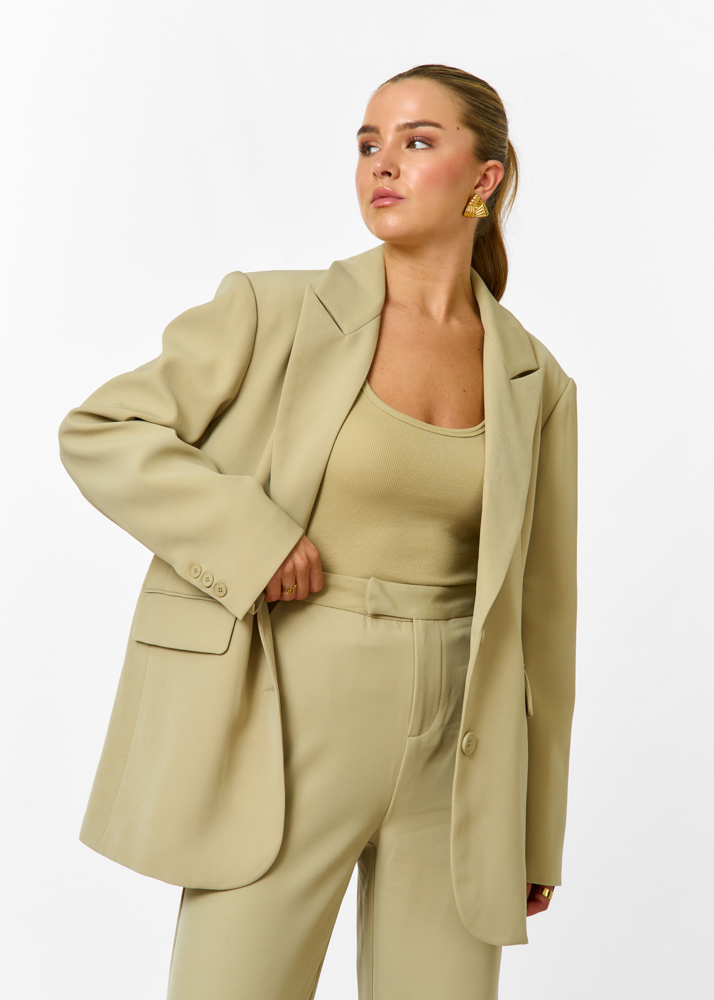 Audrey oversized blazer | salie groen | XS | 2535/C03/084-602-XS