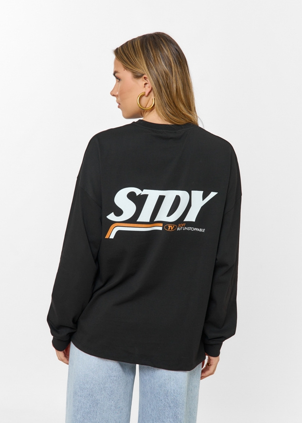 Steady longsleeve t-shirt | zwart | XS | 2539/C06/186-900-XS