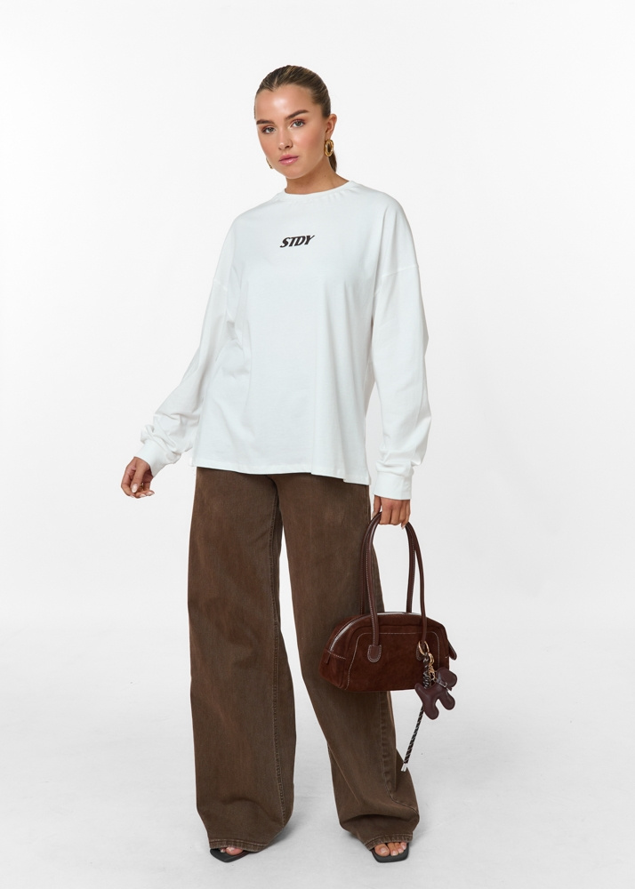 Steady longsleeve t-shirt | ecru | XS | 2539/C06/186-055-XS