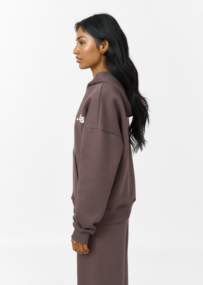 Studio base hoodie | choco bruin | S | 2543/C16/095-801-S